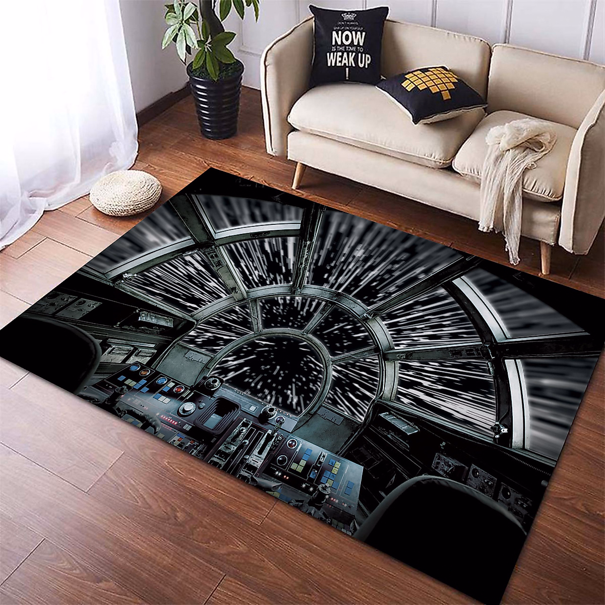 Generic Falcon Cockpit Rug, Starwars Millennium Cockpit Rug HT-941.1 (31”x47”)=80x120cm