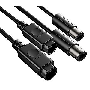 DUEYAGO WiiGamecube Controller Extension Cable for Wii Gamecube GCN - 2pack/6.6ft