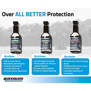 Quicksilver Quickare 8M0047920 Fuel Treatment Additive, 12 Oz.