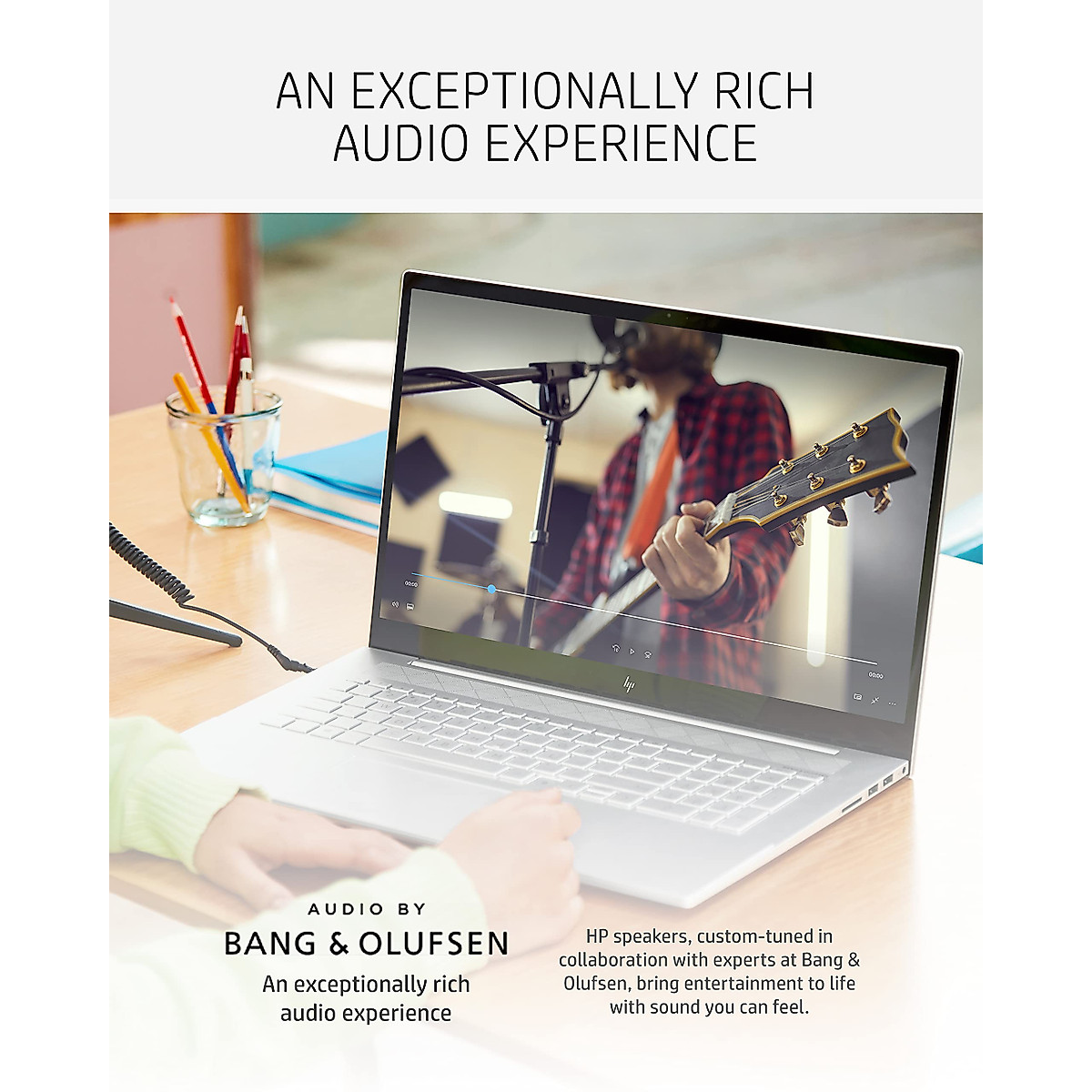 HP Envy 17 Laptop, 11th Gen Intel Core i7-1165G7, 12 GB RAM, 1 TB SATA Hard Drive & 256 GB SSD Storage, 17.3-inch Full HD IPS Touchscreen, Windows 10 Home, HD Webcam, Audio by B&O (17-cg1010nr, 2021)