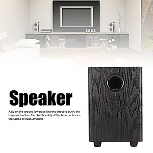 150W Powered Subwoofer, 6.5 in Speaker with High Shock Absorption, Ground Low Pass Filtering, Enhance The Bass, Plug and Play, Deep and Powerful Sound for Home Theater