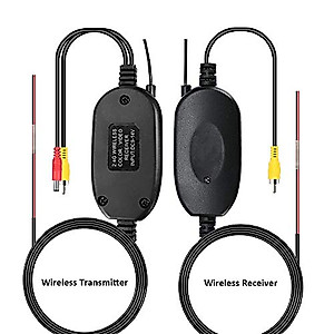 Camecho New 2.4G Wireless Color Video Transmitter and Receiver for The Vehicle Backup Camera Front Car Camera
