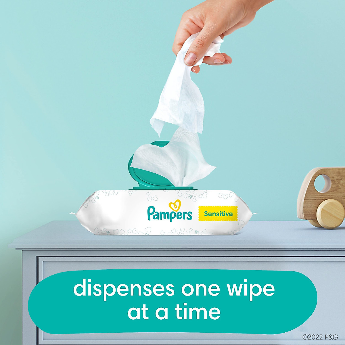Pampers Baby Wipes Sensitive 1X, 56 Count