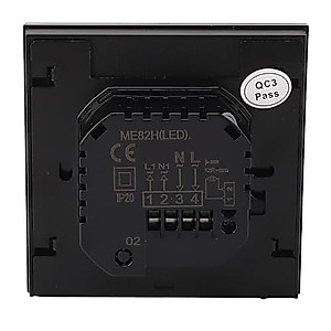 Household Thermostat, Mobile Phone Control Touch Screen 7-Day Programmable High Smart Thermostat Practical Flame Retardant 100-250VAC for Room (3A Water Floor Heating Wall