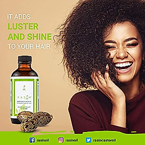 Rasin Castor Oil Organically Brilliant Haitian Black Castor Oil. (Original, 4 Fl Oz)