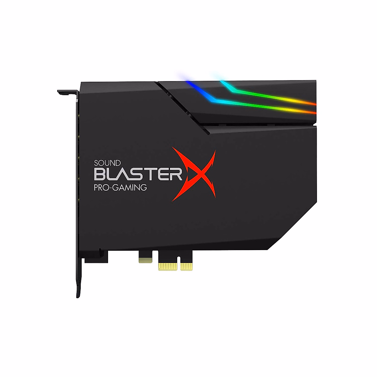 Creative Sound BlasterX AE-5 Plus SABRE32-class Hi-res 32-bit/384 kHz PCIe Gaming Sound Card and DAC with Dolby Digital and DTS, Xamp Discrete Headphone Bi-amp, Up to 122dB SNR, RGB Lighting System