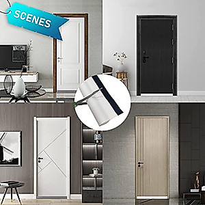 Door Draft Stopper Bottom One Sided Door Draft Blockers,Adjustable 37.8 Inches Cutable Soundproof Under Door Draft Blocker for Bottom of Doors,Suitable for Interior／Exterior Doors,1 Pack White
