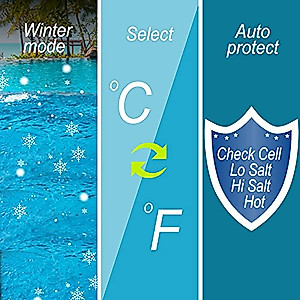 BLUE WORKS Saltwater Pool Chlorine Generator System BLSC Chlorinator for 20K Above Ground Pool & Flow Switch | Cell Plates provided by American Company