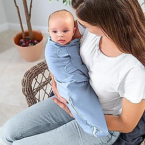 Comfy Cubs Swaddle Blankets for Baby Girl & Boy, Easy Adjustable Sleep Sack with Easy Access Zipper for Diaper Changes, Baby Blankets 3-6 Months for Newborn