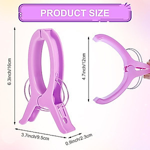 15 Pcs Large Beach Towel Clips, Sewing Clamps Plastic Clothes Pins & Quilt Clips, Kitchen & Bathroom Towel Clips, Large Strong Clothes Clips Keep Towel from Blowing Away(3 Colors)