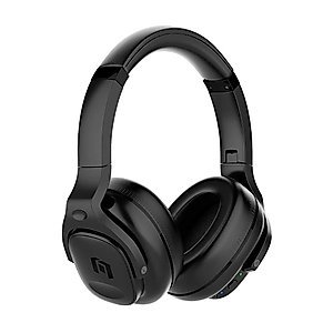 TicKasa Upgraded Hybrid Active Noise Cancelling Headphones, Wireless Bluetooth Over Ear Headphones with Built-in Microphone, 30H Playtime, Soft Protein Ear Cups for Travel, Home Office