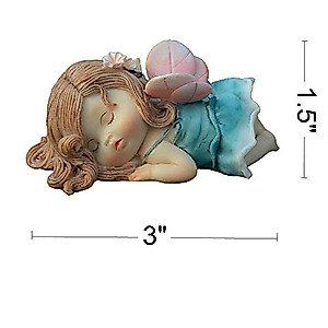 Gemmia Miniature Garden Fairy Statue -Dreaming Fairy Figurine