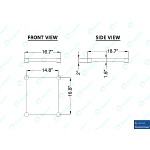 Additional Undershelf for AmGood Work Table (24" X 18")