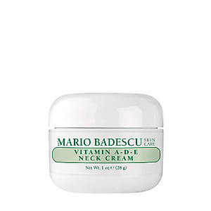 Mario Badescu Vitamin A-D-E Neck Cream for All Skin Types |Neck Cream that Firms and Hydrates |Formulated with Rice Bran Oil & Vitamin A and E|1 Ounce