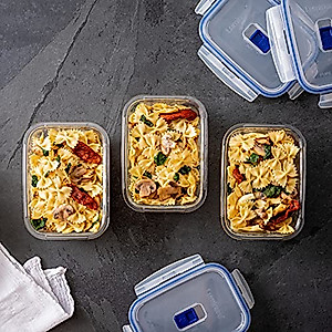 Luminarc 3.4 Cup Pure Box Active 6-Piece Food Storage Rectangle Set, Clear