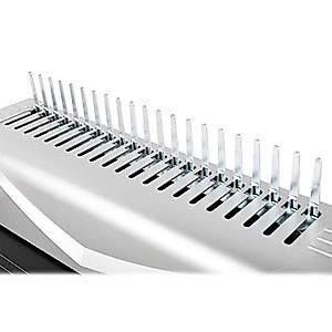 Heavy Duty Comb Binding Machine 450 Sheet 21 Hole Handle Manual Paper Punch Binder with 100pcs Starter Kit 3/8'' Comb Binding Spines