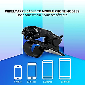 HAOYAYA Car Leopard Form Navigation Dashboard Phone Holder 360 Degree Rotating Phone Mount Stand Bracket-Best Xmas Gifts(Black)