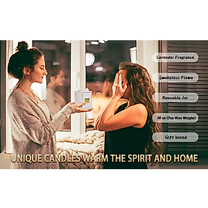 Christian Gifts for Women, Candles Lavender for Home Scented, Inspirational Gifts for Women, Sunflower Gifts for Women, Mom, Friend, Scented Candles -7oz Jar Candle, Over 35 Hours of Burn Time