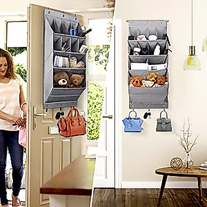 Alltope Over The Door Shoe Organizer, Large Hanging Shoe Organizer with 11 Pockets, Extra Large Fabric Pockets Oxford Cloth Shoes Storage Organizer for Men Sneakers Women High Heeled Shoes Storage