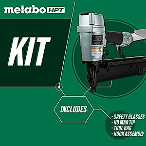Metabo HPT Pro Finish Nailer, 16-Gauge, Pneumatic, Accepts 1-1/2-Inch to 2-1/2-Inch Straight Finish Nails, High Grade Aluminum and Steel Magazine, (NT65A5)