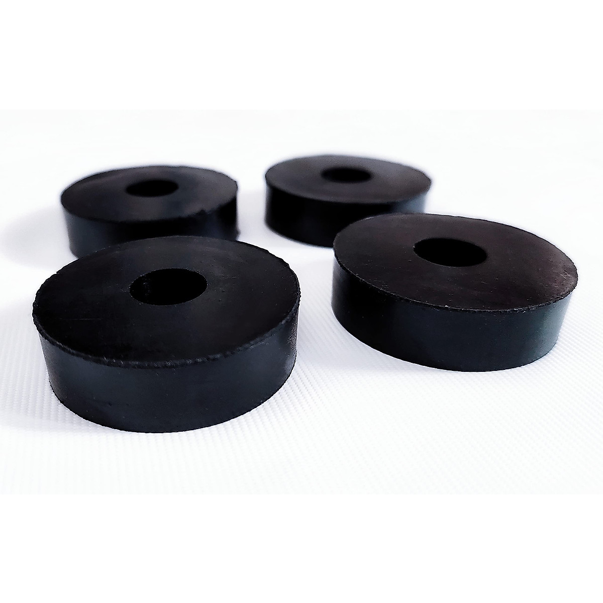 4 Pack Rubber Isolation Feet Pads Thick Rubber Washers 1.5 Inch Od 0.5 Inch Id 0.4 Inch Thick Mechanical Vibration Damping Pads Anti Vibration