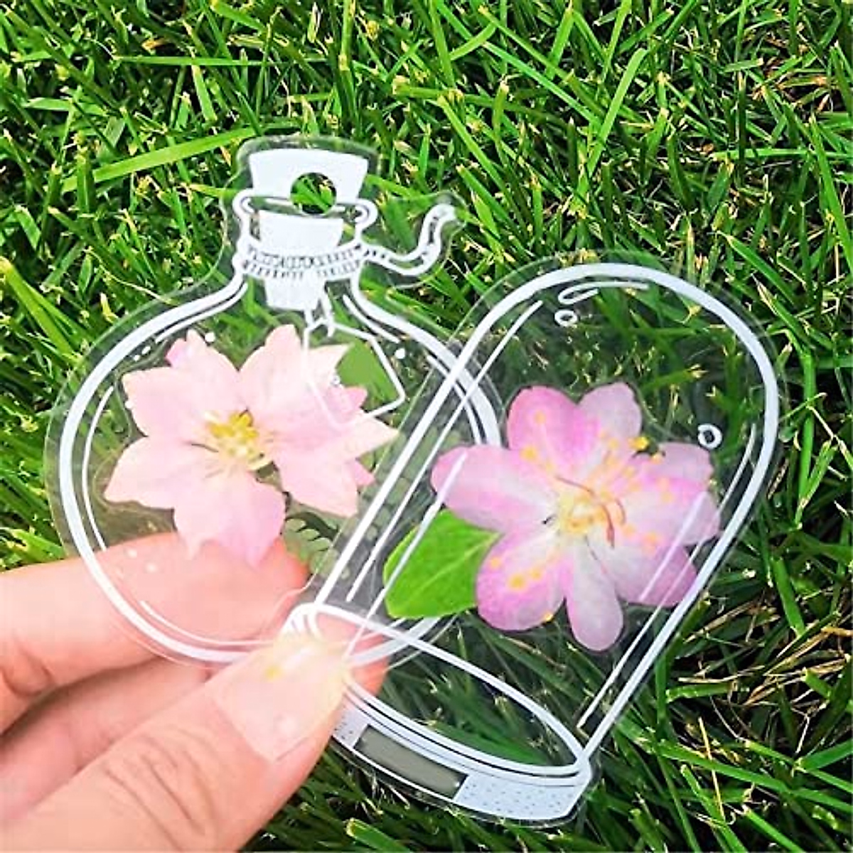 Dried Flower Bookmark Kit, Gicibady Dried Flower Bookmark, Gicibady Flower Bookmark, Flower Bookmark Kit, Flower Press Bookmark, Transparent Flower Bookmark Maker for Craft (20 Large Full Set)