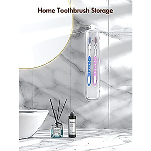Travel Toothbrush Case, Lapfoon Travel Toothbrush Holder for Manual Toothbrush