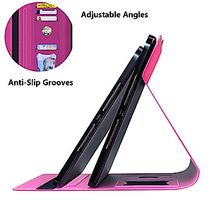 Galaxy Tab S9 Plus/S8+/S7 FE/S7+ Case with S Pen Holder [SM-X810/X816B/X818U/X800/X806/T730/T736B/T970/T975] - Shockproof Stand Folio Case for Samsung Tablet S9+ 2023 12.4