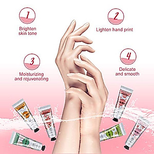 Hand Cream Set, Moisturizer Plant Fragrance Hand Lotions for Hand Care, Hand Lotion Enriched with Plant Essence More Conducive to Repair Anti Aging Anti Chapping, 30ml/Piecse (6 Pack)