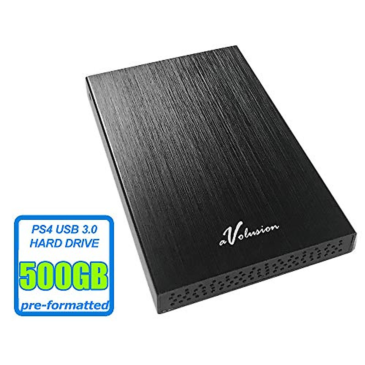 Avolusion HD250U3 500GB USB 3.0 External Gaming Hard Drive (for PS4, Pre-formatted) - 2 Year Warranty