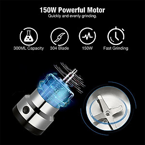 Electric Coffee Bean Grinder Nut Seed Herb Grind Spice Crusher Mill Blender