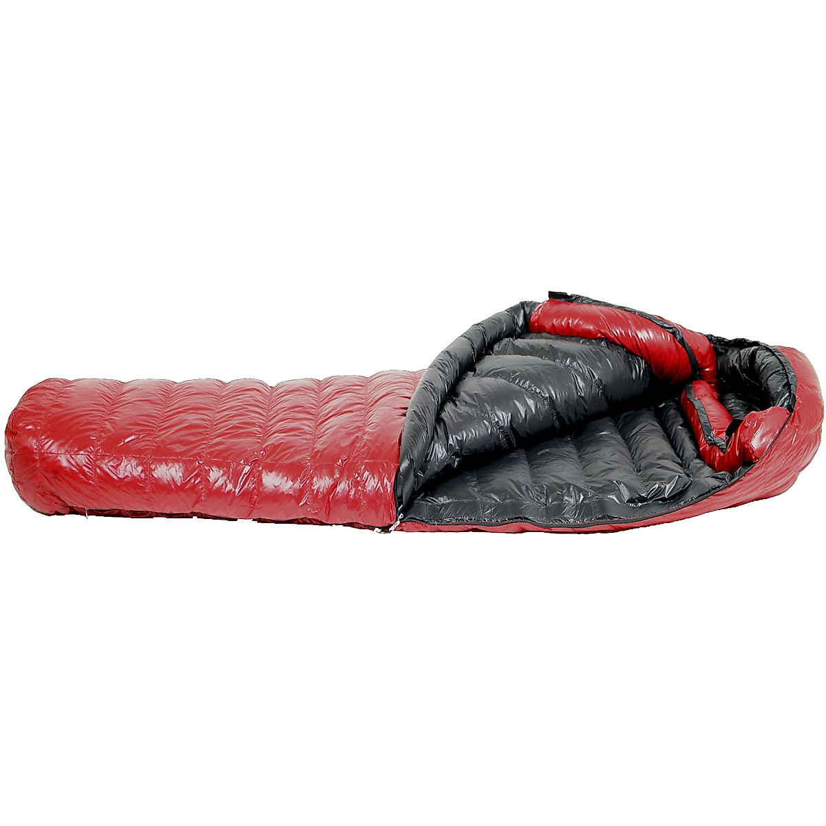 Western Mountaineering Alpinlite Sleeping Bag: 20F Down Cranberry, 6ft/Right Zip