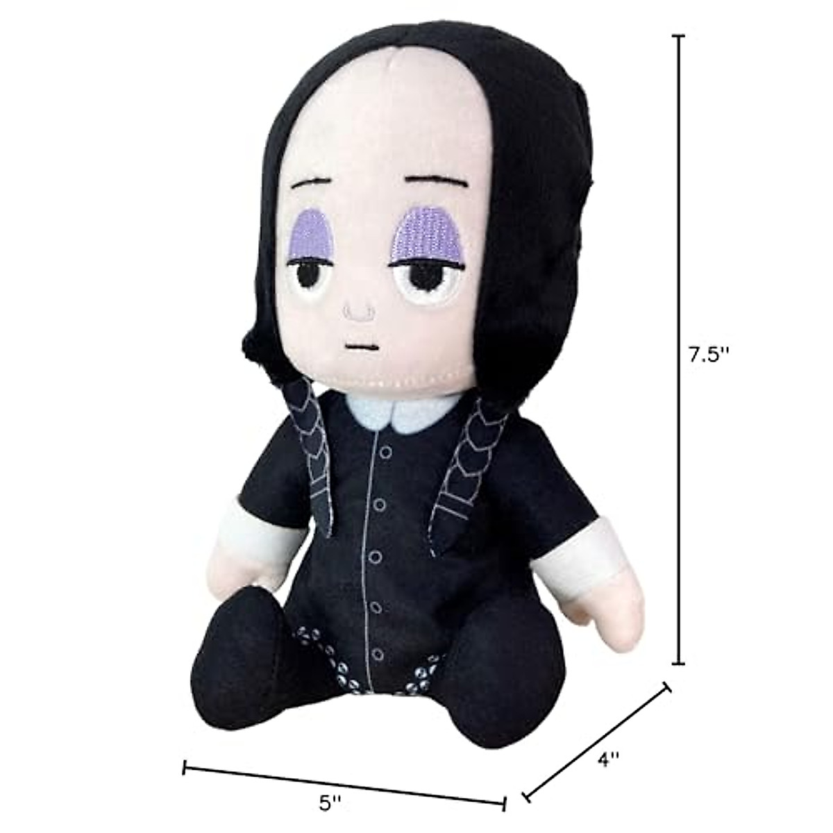 Great Eastern Entertainment Addams Family Animated Movie 2 - Wednesday Addams Sitting Plush 7" H