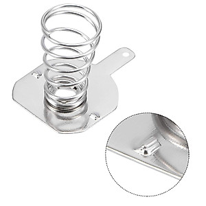 uxcell 50Pairs 18650 Battery Negative to Positive Conversion Spring Contact Nickeling Plate 16.5mmx16mm