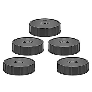 5PCS Plastic Lens Rear Protective Cover for Contax Yasica C Y Mount SLR Camera Lens