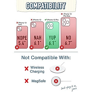 Smartish iPhone 13 Pro Wallet Case - Wallet Slayer Vol. 1 [Slim + Protective] Credit Card Holder - Black Tie Affair