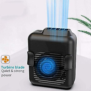 Portable USB Rechargeable Neck Fan, Waistband Fan, Working Cooling Fan Hand Free Personal Fan Wearable Cooler Fan for Traveling Working Outdoor Office (4000mAh)