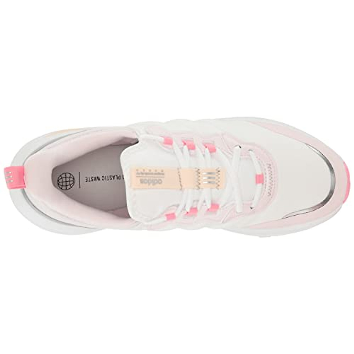 adidas Women's Puremotion Super Running Shoe, FTWR White/FTWR White/Almost Pink, 7.5