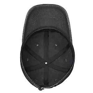 TTYGJ Cowboy Hat Cartoon Baseball Hat Trucker Hat for Men Women Retro Denim Hats Baseball Cap Dad Hat (Style 2)