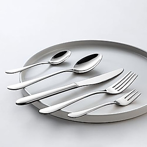 vancasso 30-Piece Silverware Set Service for 6, 18/10 Stainless Steel Flatware Cutlery Set Include Knives/Spoons/Forks, Gift Box & Mirror Polished, Heavy Silverware Set for Home, Kitchen & Restaurant