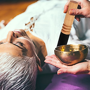 Singing Bowl Mallet Tibetan Singing Bowl Striker Buddha Sound Bowl Mallet Stick for Meditation, Yoga, Relaxation, Chakra Healing, Prayer and Mindfulness