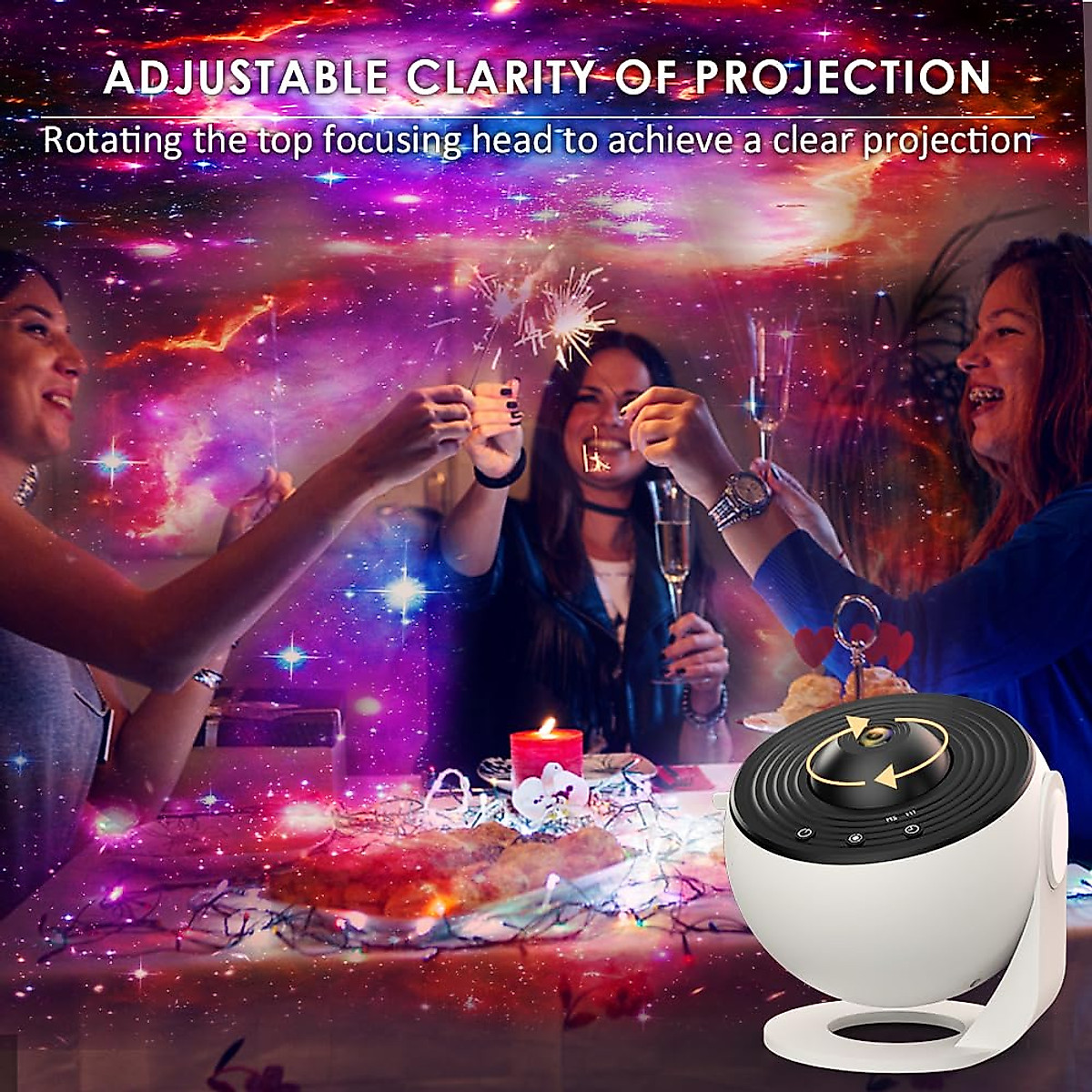 Star Projector,Planetarium Galaxy Projector for Bedroom Decor,Starry Sky Night Light with 4K Replaceable 12 Galaxy Discs,Timed Night Light Projector for Kids,Home Theater,Ceiling,Room Decoration