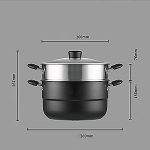 Household stainless steel steamer, steamed, fish, steamer, induction cooker, gas stove