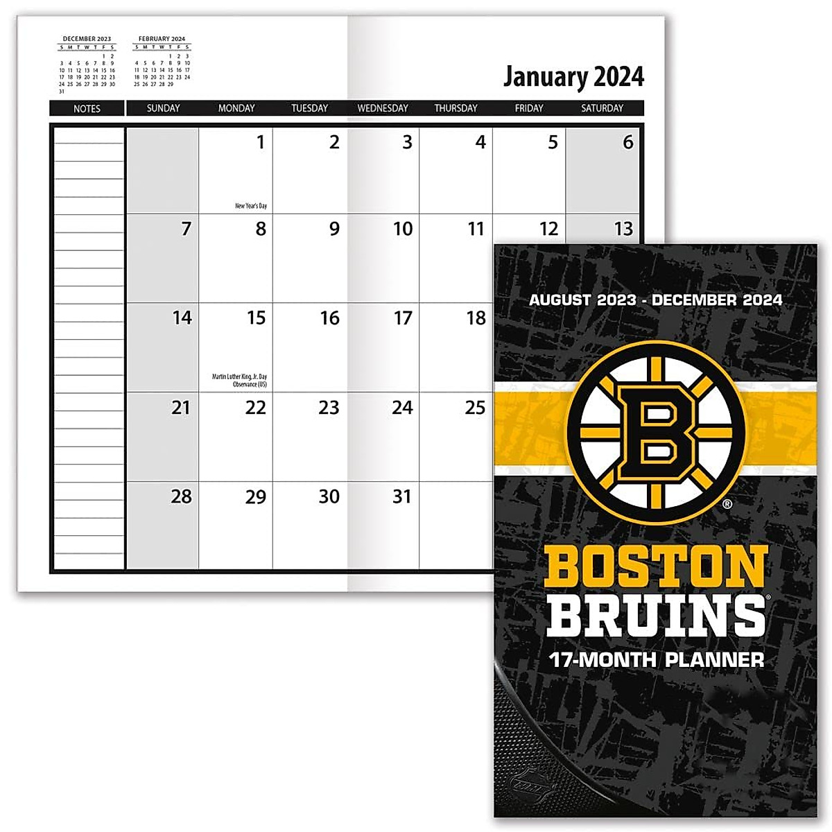 Turner Licensing, Boston Bruins 17 Month Pocket 2024 Planner