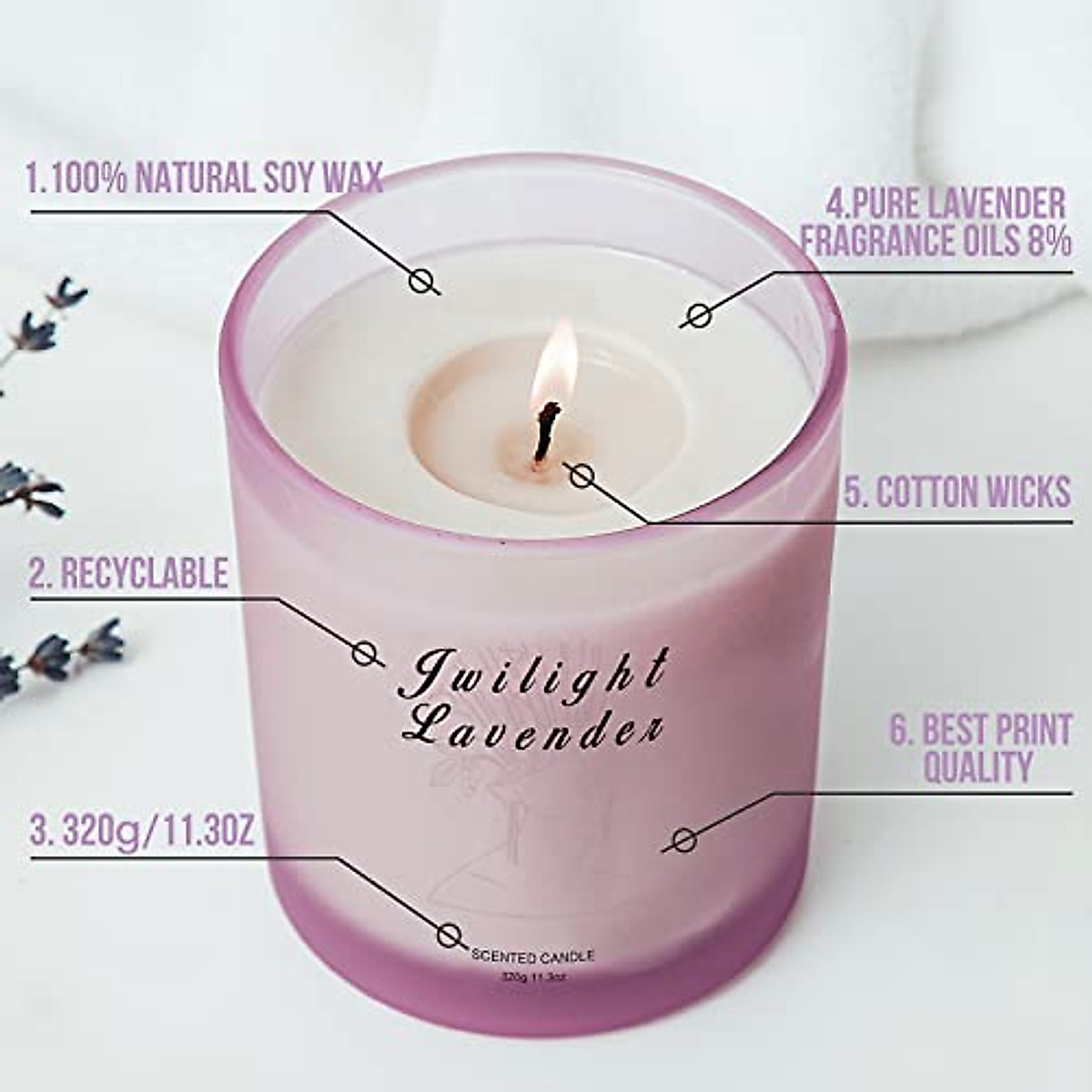 3 Pack Candles, Sage Candles for Home Scented, 36 OZ Aromatherapy Candles Gifts for Women, 210 Hour Long Lasting Jar Candles for Mothers Day Gifts Birthday Mom Thanksgiving Day Present