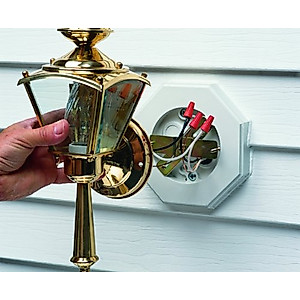 Arlington 8141 Vertical Siding Lamp Mounting Kit with Built-in Box for 1/2 Inch Vertical Siding LAP