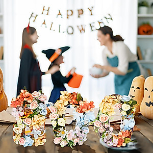 Nuogo Halloween Boo Paper Letter Charcuterie Party Favors Supplies Container Halloween Cardboard Fillable Cutout Candy Tray Sweet Chocolate Disposable Party Treat Box