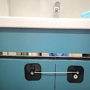 YEYA Refrigerator Lock No Drill Cabinet Locks for Babies