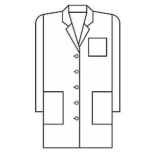 Meta 15113 Fundamentals Women's 37" Lab Coat White XS