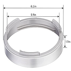 Air Conditioner Exhaust Hose Tube Connector Portable Exhaust Hose Duct Interface Adapter A/C AC Air Conditioner Exhaust Hose Coupler for Portable Mobile Air Conditioner Accessories ( Round)